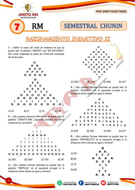 Razonamiento inductivo | Carlos Aruquipa | uDocz