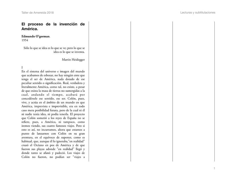 El proceso de la invención de América | Mundo histórico | uDocz