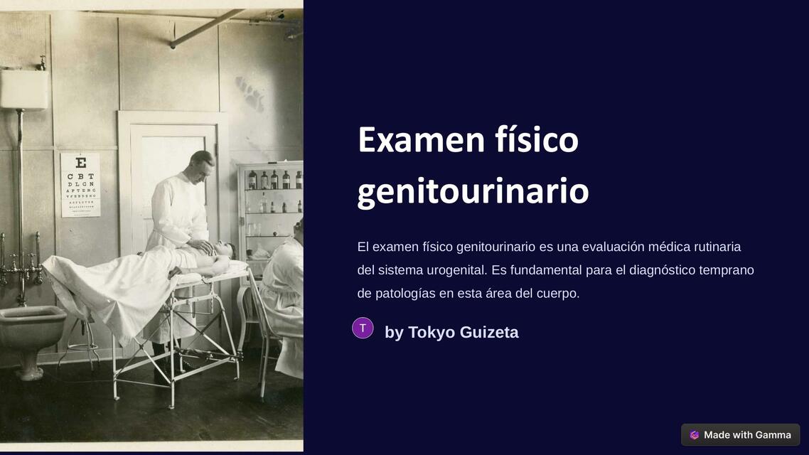 Examen Físico Genitourinario | Tokyo Guizeta | uDocz
