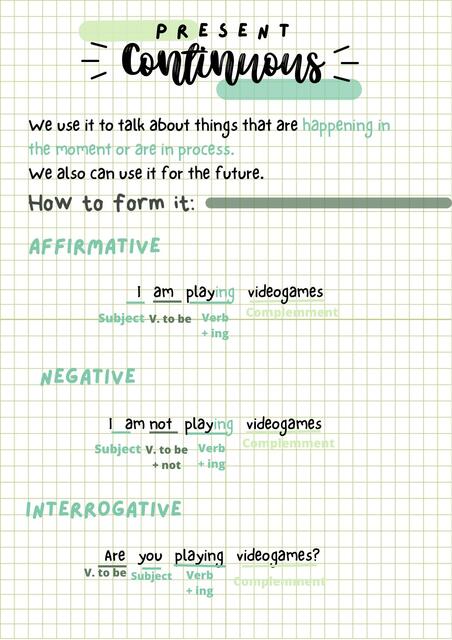 Present Continuous | Federica | uDocz