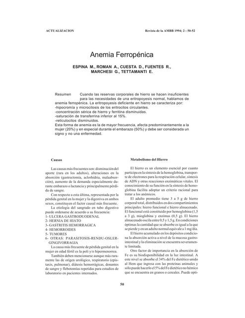 Anemia ferropenica | Joy | uDocz