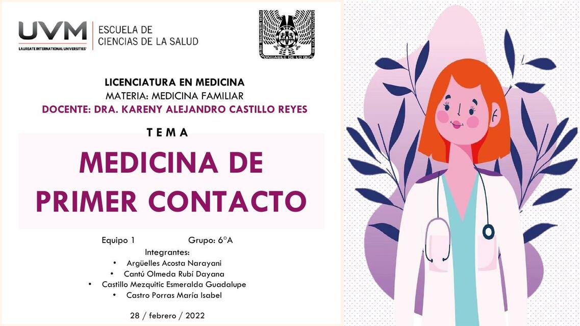 Medicina de Primer Contacto | Pedro | uDocz