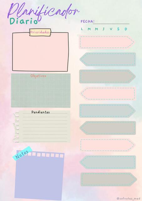 Planificador Diario arcoíris | Yuleisy Roque Garcia | uDocz