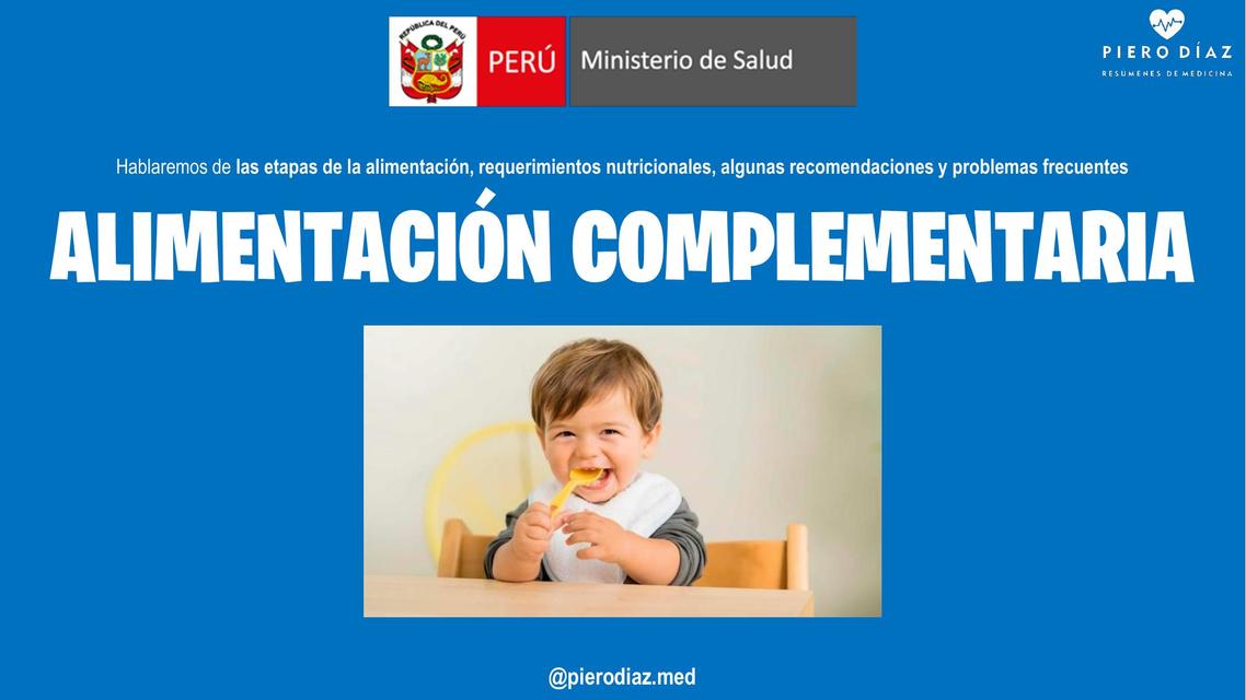 ALIMENTACION COMPLEMENTARIA - pierodiaz med | pierodiaz.med | uDocz