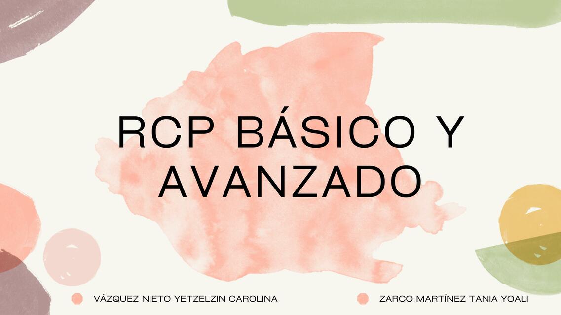 RCP básico y avanzado | Medicina | uDocz
