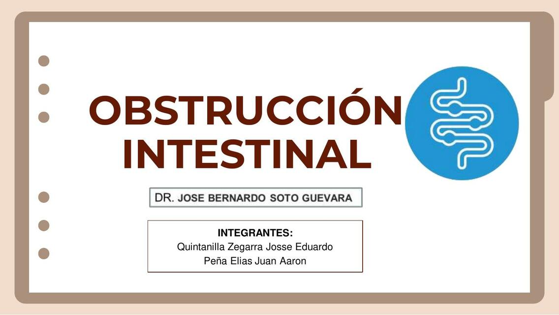 Obstrucción intestinal | YES SAS | uDocz