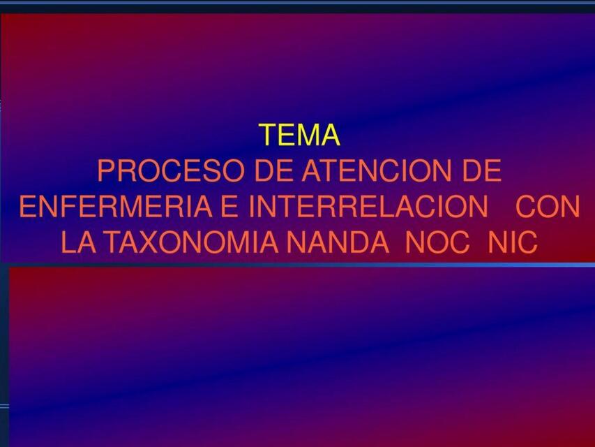 Proceso De Atención De Enfermería E Interrelación Rubén Torrico Udocz