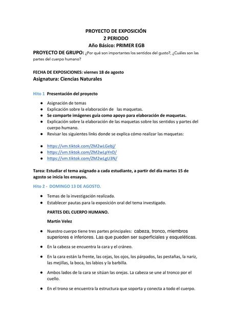 Proyecto de Exposición | Lissette Andrea | uDocz