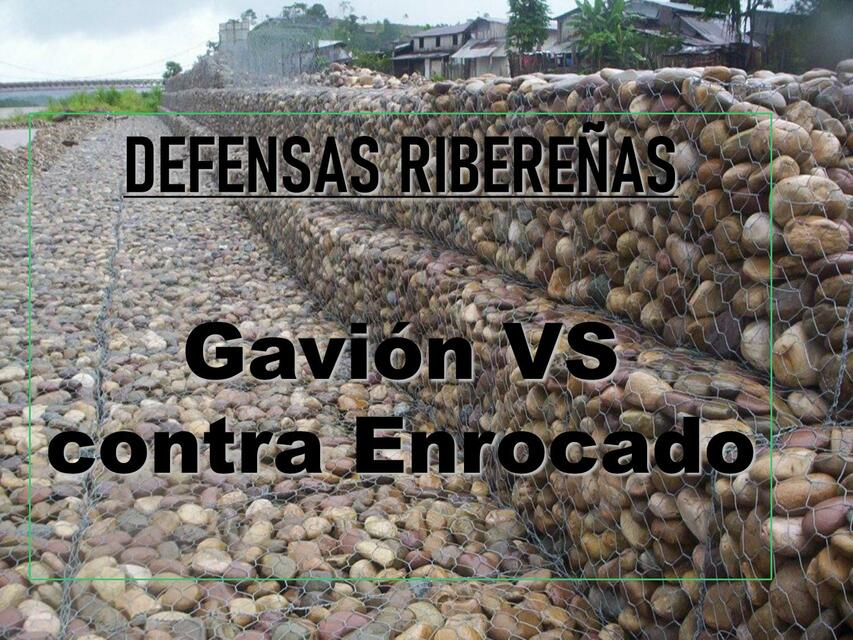 Flashcards de Defensa ribereña Enrocado vs Gaviones | Por Apuntes de ...