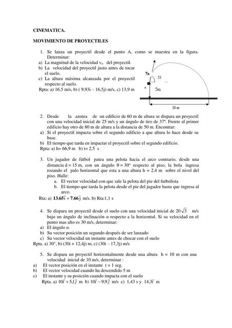 Resúmenes de Movimiento bidimensional | Descarga apuntes de Movimiento ...