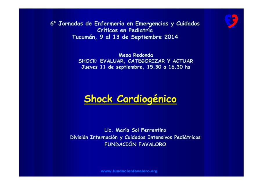 Shock cardiogénico | karimedsnotes | uDocz