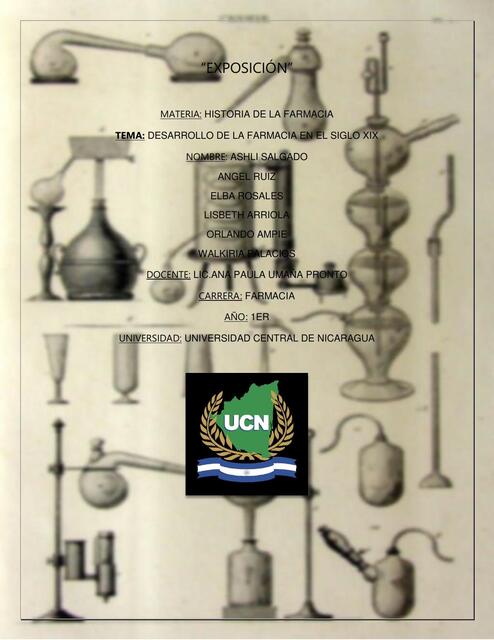 Desarrollo de la farmacia en el siglo XIX | Ashley Salgado | uDocz