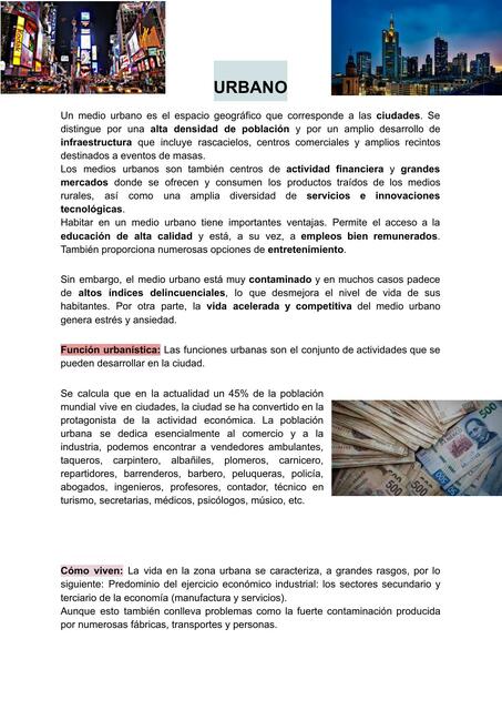 Resúmenes de Urbano y rural | Descarga apuntes de Urbano y rural