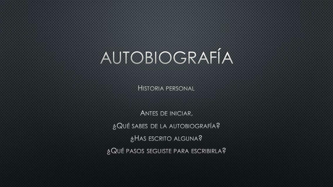 Autobiografia | Cristina Gómez Vallejo | uDocz