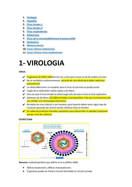 Virología | Antonella Gonzalez | uDocz