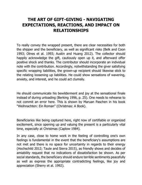 The Art of Gift Giving -Navigating- Expectations | Jithin Jacob Issac ...