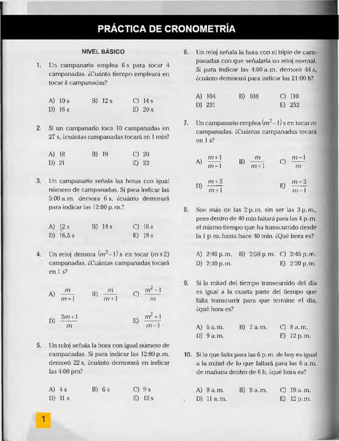 Práctica de Cronometría | Alisson Gálvez Arévalo | uDocz