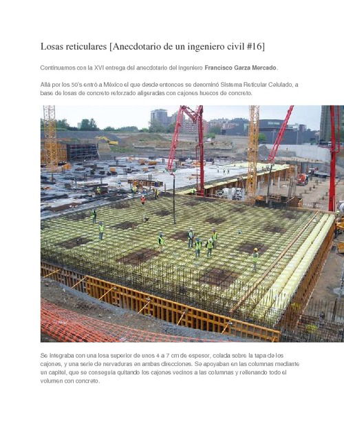 Losas Reticulares | Miguel Muñoz | uDocz