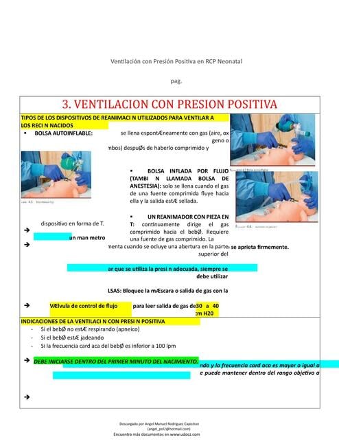 Ventilación por Presión Positiva en RCP Neonatal | Angel Manuel ...