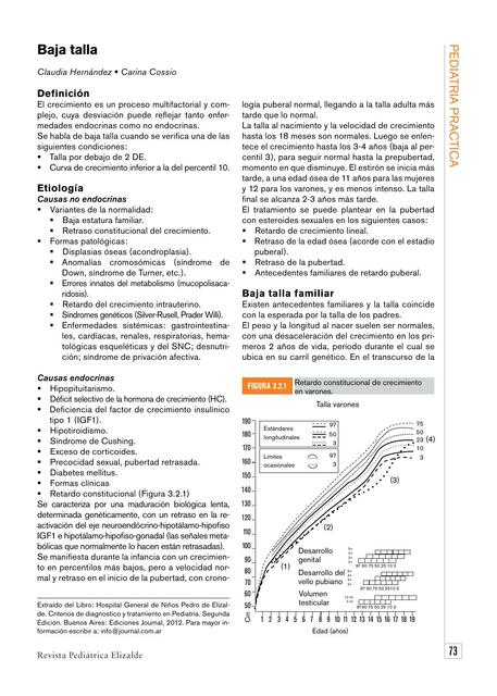 Baja talla - Pediatría práctica | ValeES25 | uDocz