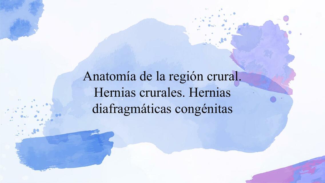 Anatomía de la Región Crural | Jose Escalante | uDocz
