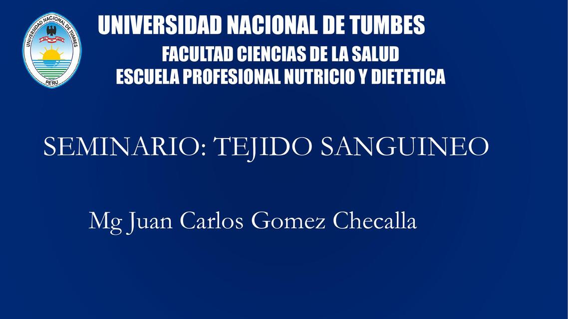 Tejido Sanguíneo | JUAN GOMEZ | uDocz