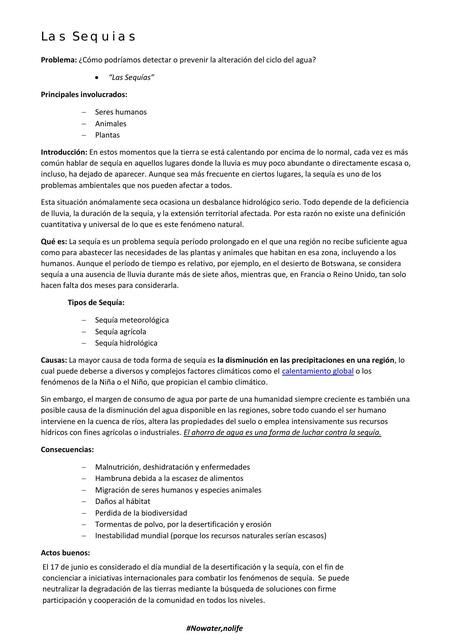 Las Sequías Mariana Udocz