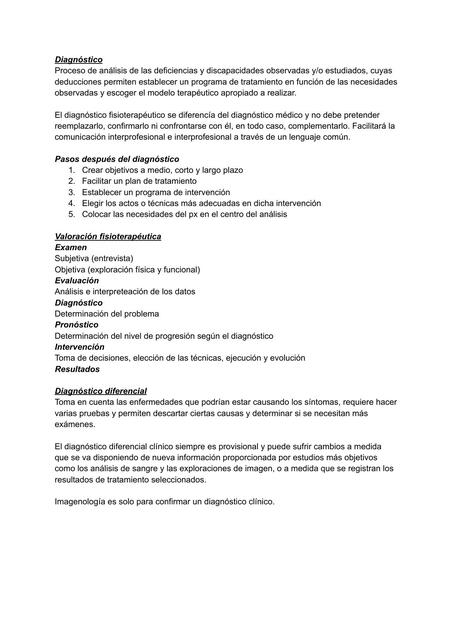 Diagnóstico introducción | Fer M | uDocz