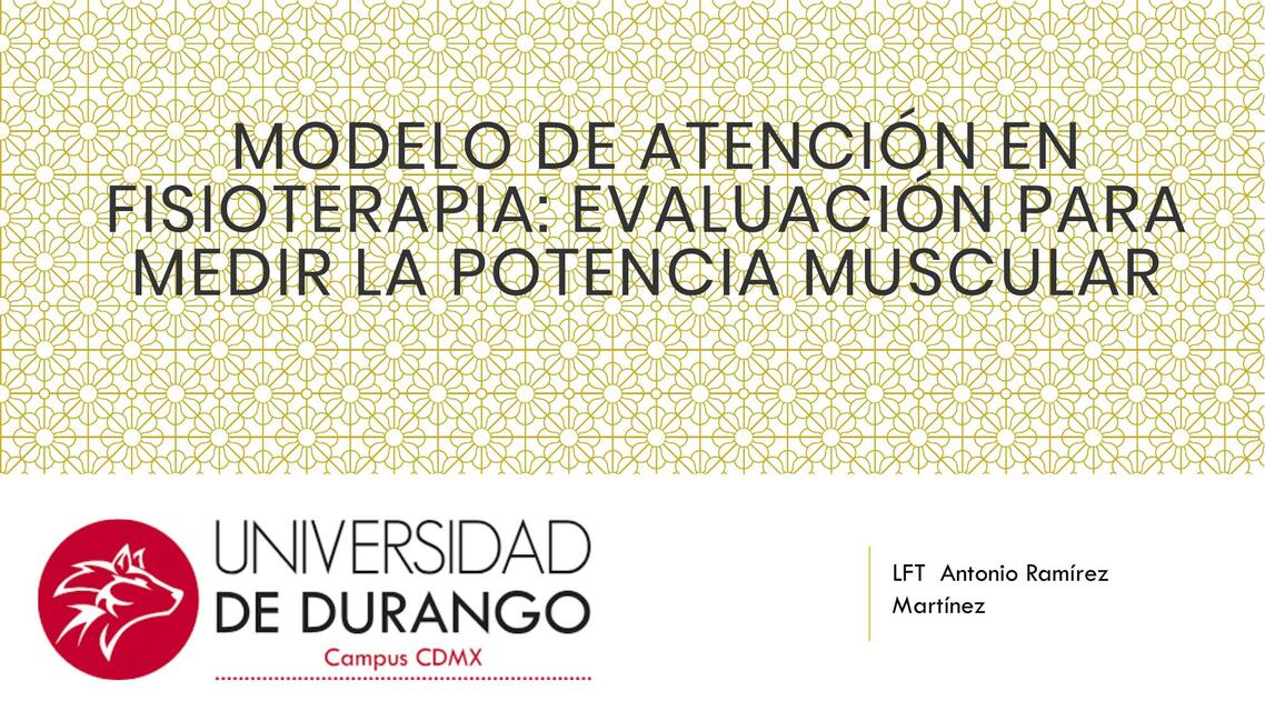 Potencia muscular | Antonio Ramirez Martinez | uDocz