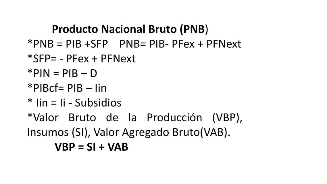 Flashcards de Producto Nacional Bruto | Por Yanela Daniela Urbina Ecos ...