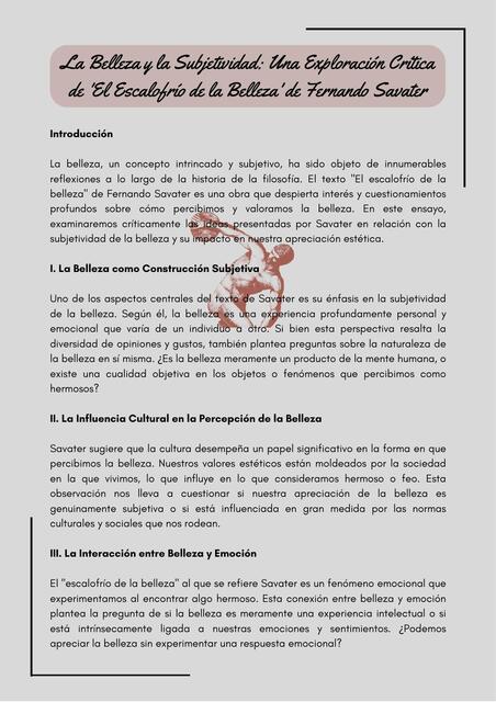 Flashcards de La Belleza y la Subjetividad: El Escalofrío de la Belleza ...