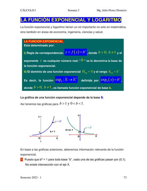 La Función Exponencial y Logaritmo | Carlos Aspa Aspa | uDocz