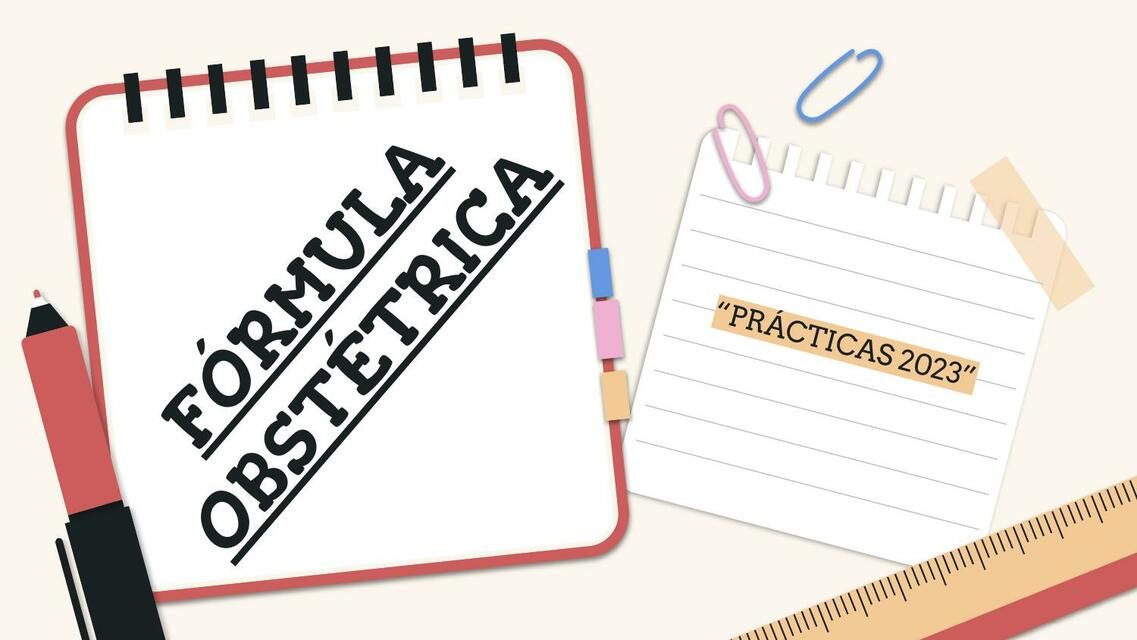 Fórmula obstétrica | Diana Ccahua zanabria | uDocz