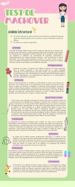 Análisis estructural del Test de Machover | Nayeli Malpica Ynocente | uDocz