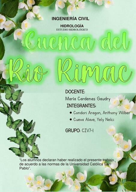 Cuenca del Río Rimac | Yely Cueva Alave | uDocz