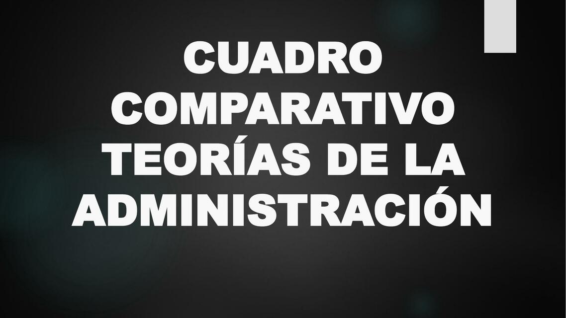 Cuadro Comparativo Teoerías De La Administración Nursing Apuntes Udocz