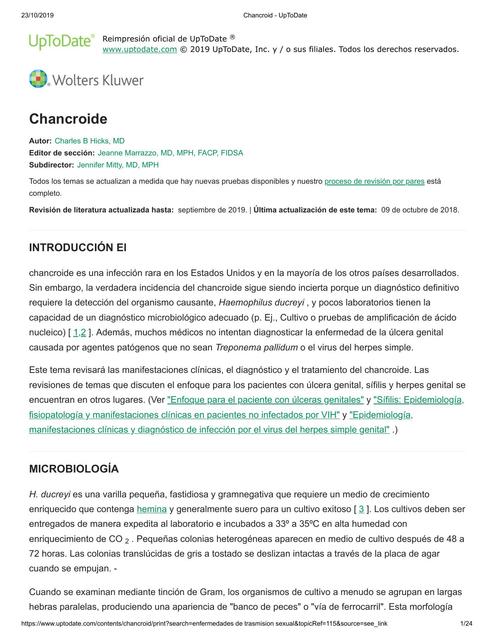 Chancroide | Sana Tom | uDocz