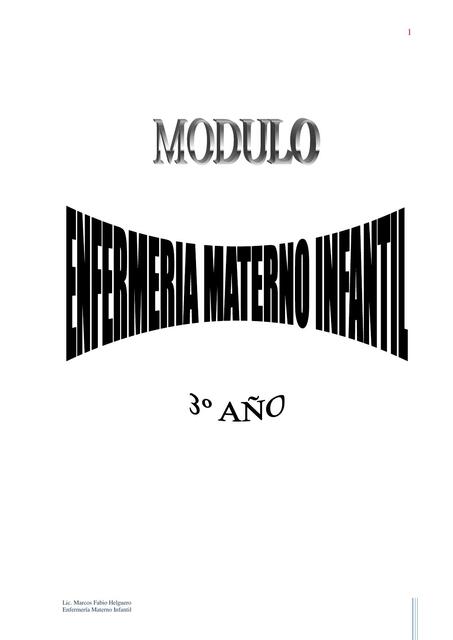 Enfermeria Materno Infantil | Enfermería | uDocz