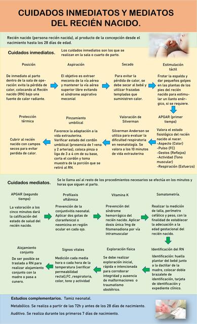 Cuidados inmediatos y mediatos RN | GS | uDocz