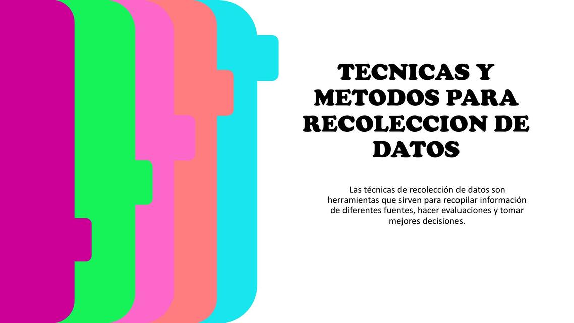 Técnicas y Métodos para Recolección de Datos | Itziel | uDocz