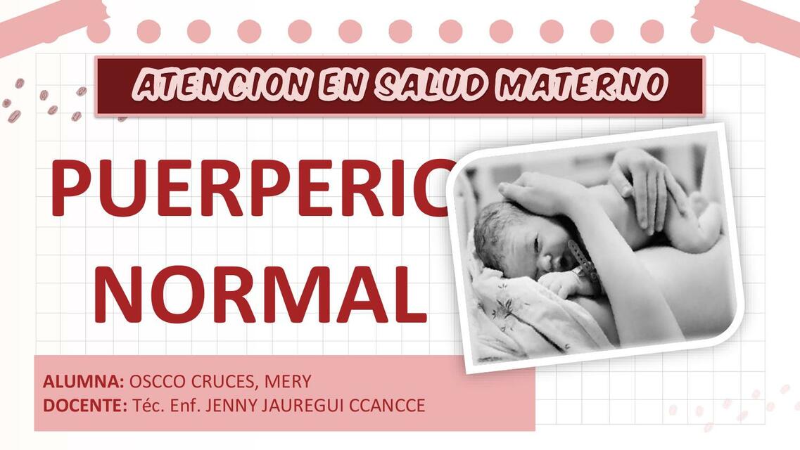 Puerperio normal | MERY | uDocz