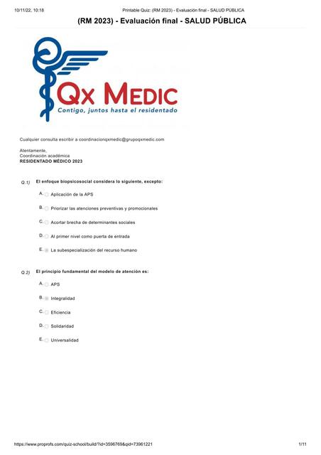 Banco Qx medic | uDocz