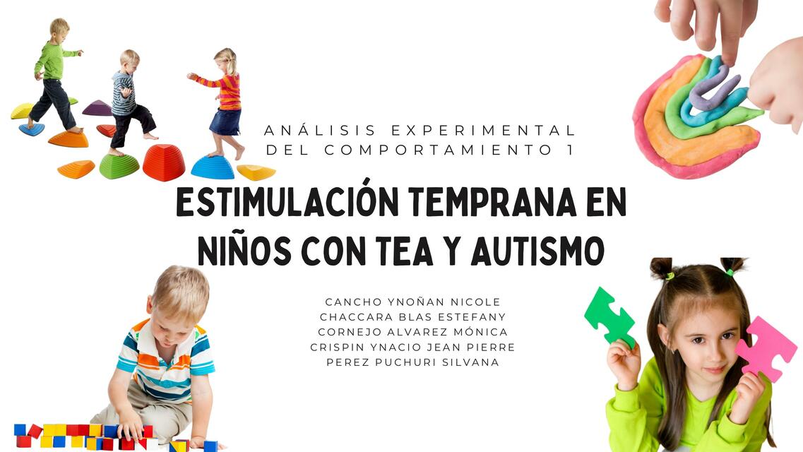 Estimulación Temprana en niños con TEA y Asperger | Psico Jean Crispin | uDocz