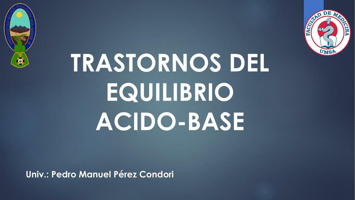 Trastornos del Equilibrio Ácido Base | yhandira aruquipa | uDocz