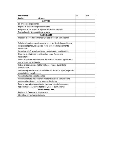 Auscultación Respiratoria | Melany Roman | uDocz