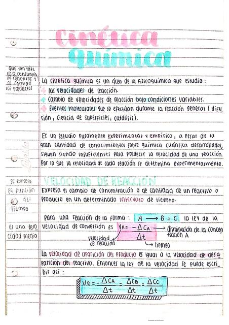 Cinética y equilibrio químico | Online Aria | uDocz