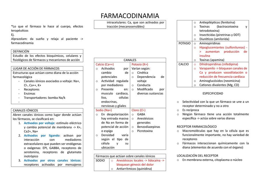 Farmacodinamica | Heidi Solano | uDocz