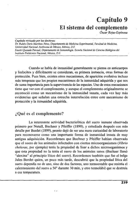Capítulo 9 el sistema del complemento | estefany | uDocz