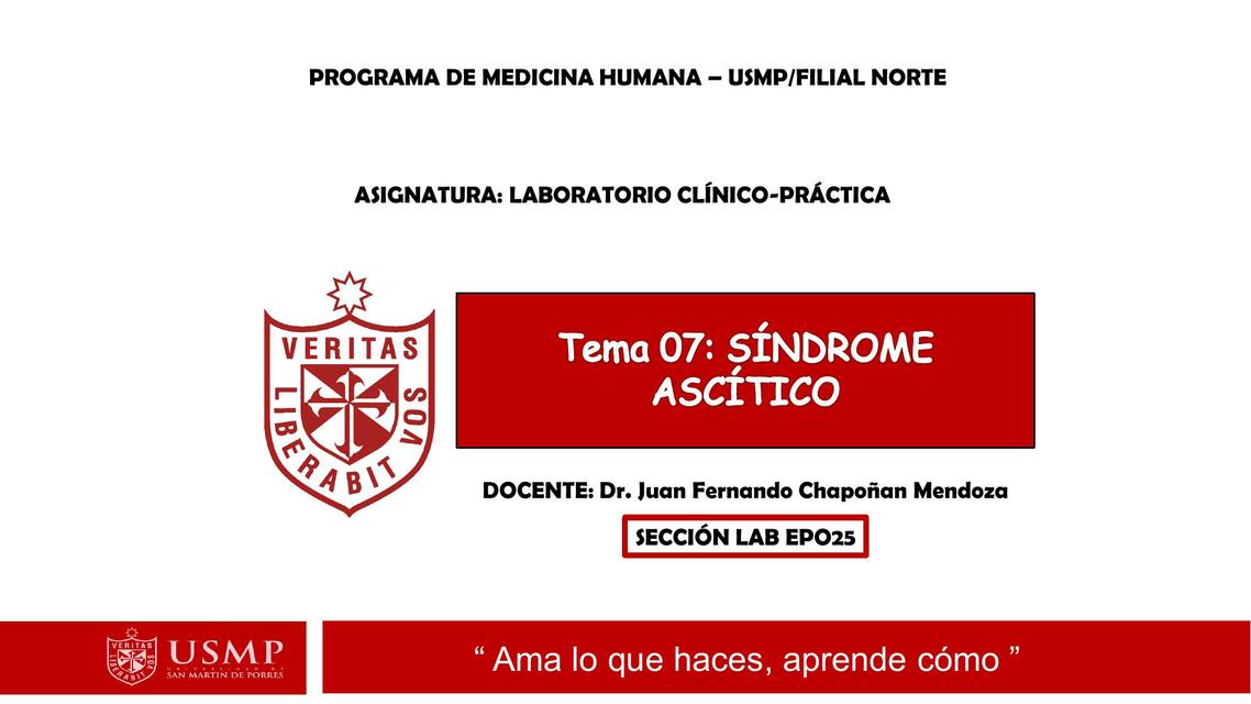 Síndrome Ascítico | Viviana Lopez Miranda | uDocz