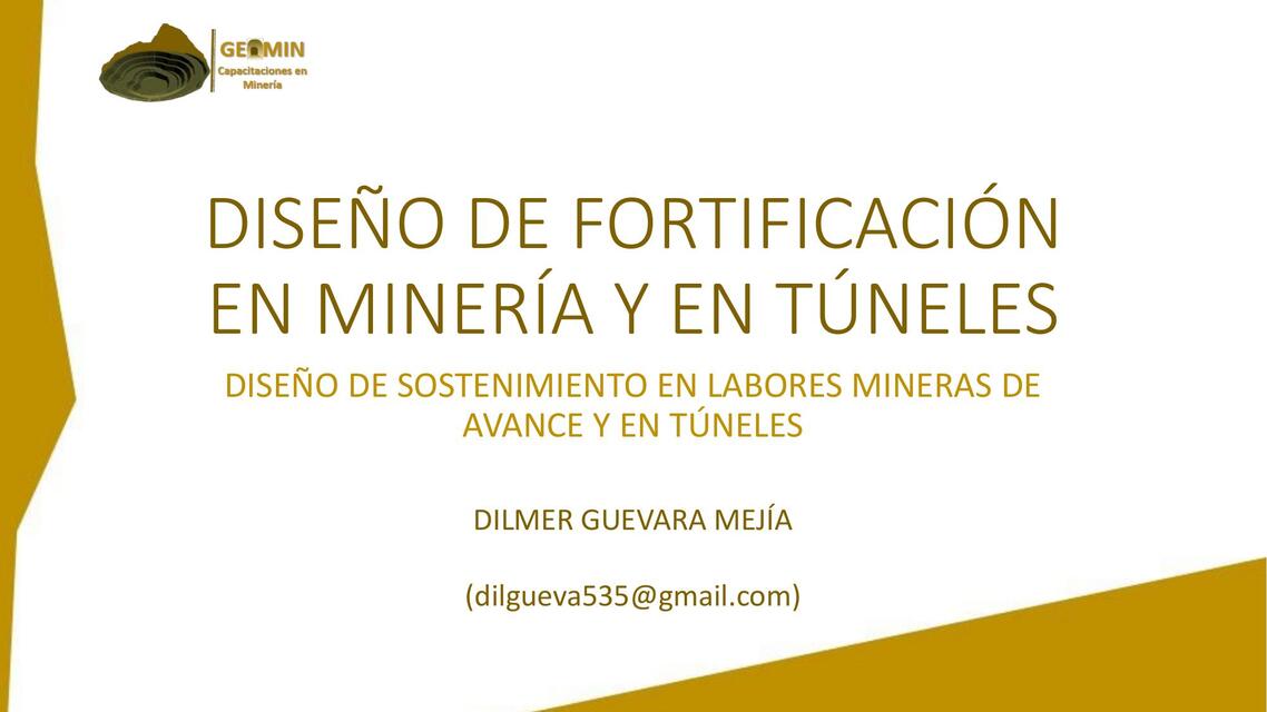 Diseño de Sostenimiento con perno Helicoidal | Dilmer Guevara Mejia | uDocz